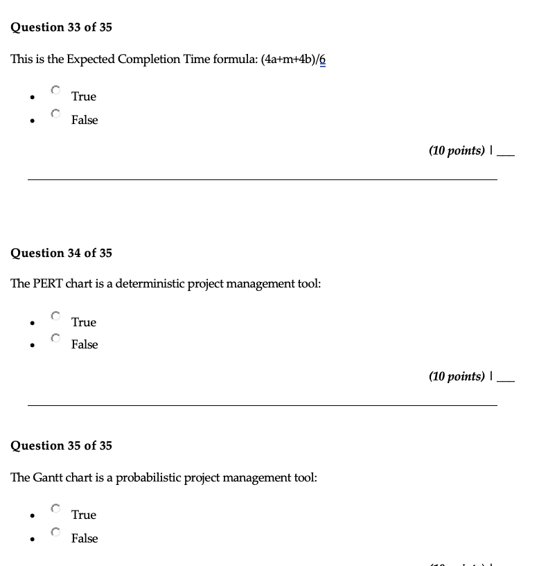 Solved This is the Expected Completion Time formula: | Chegg.com