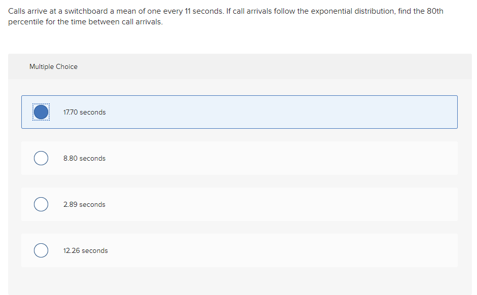Solved Calls arrive at a switchboard a mean of one every 11 | Chegg.com
