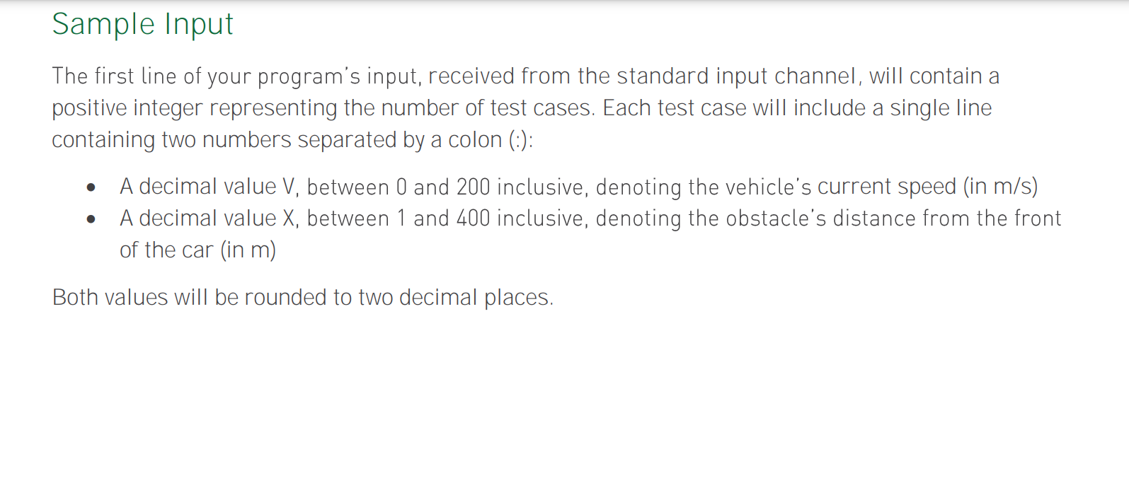 Solved Sample Input The first line of your program's input, | Chegg.com