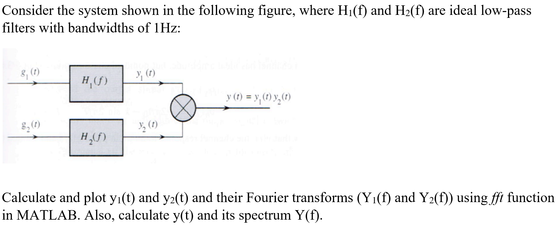 Solved Consider the system shown in the following figure, | Chegg.com