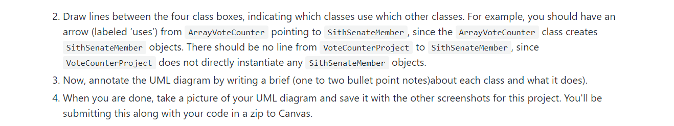 Solved Part 1: Create an annotated UML diagram of the | Chegg.com