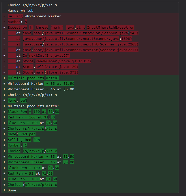 "Store.java" import java.util.*;// Store class is | Chegg.com