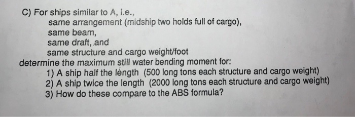 Consider a box barge with four equally spaced | Chegg.com
