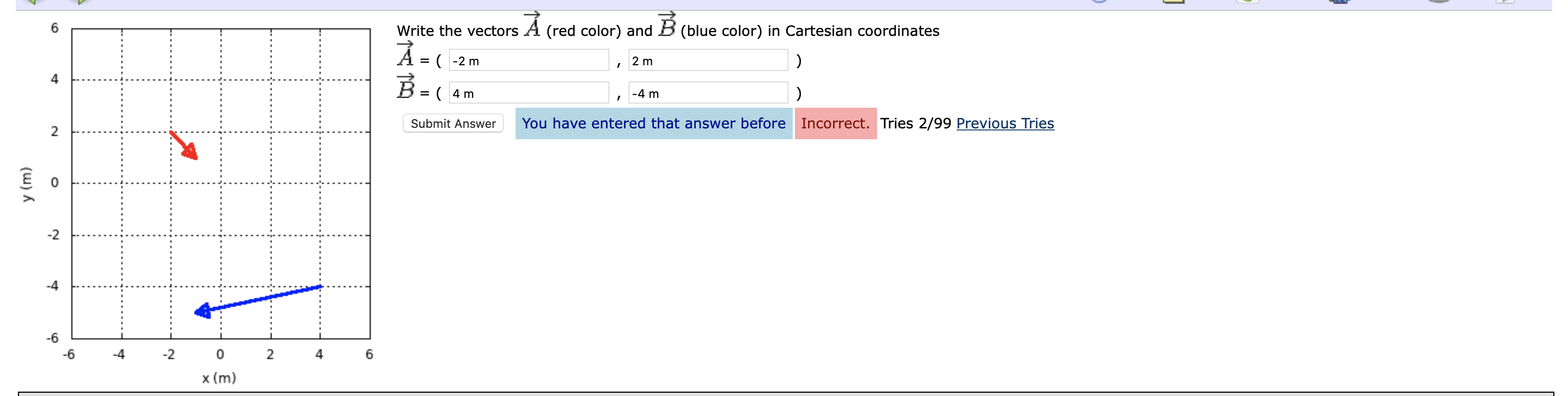 Solved 6 (blue color) in Cartesian coordinates Write the | Chegg.com