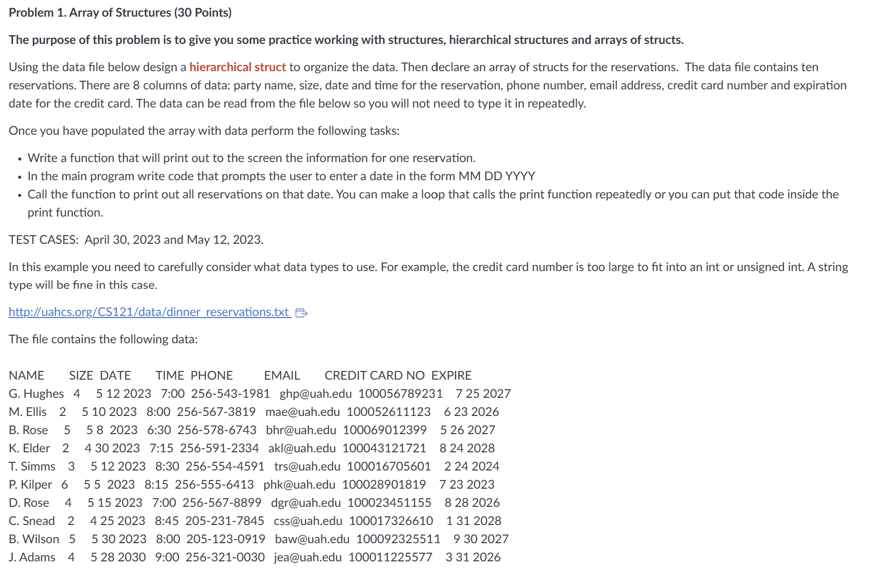 Solved The purpose of this problem is to give you some | Chegg.com