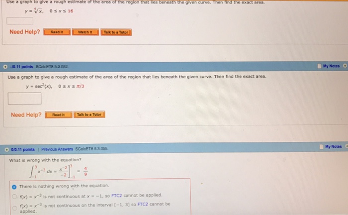 Solved Use a graph to give a rough estimate of the area of | Chegg.com