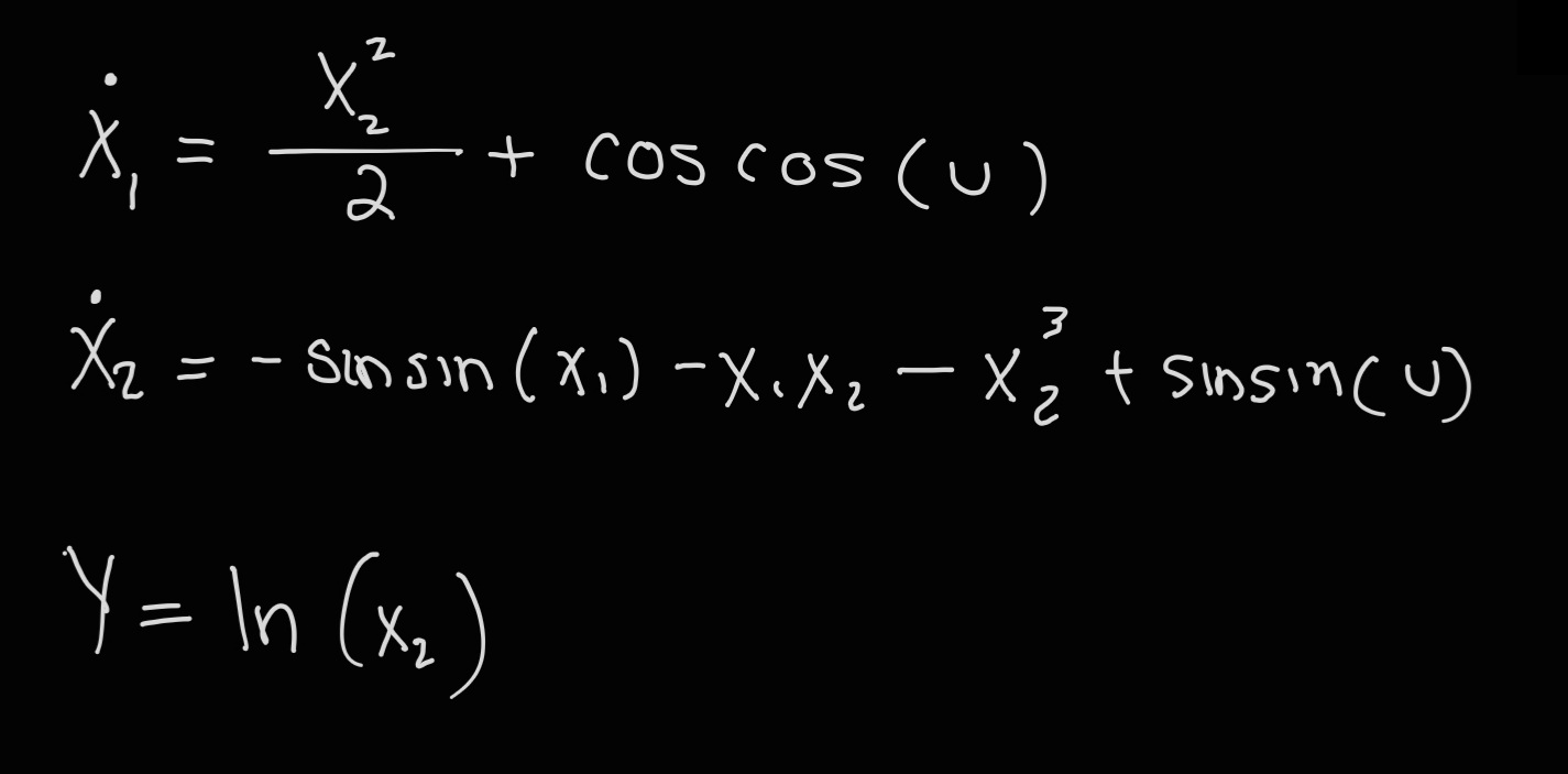1. Linearize the system of equations shown below with | Chegg.com