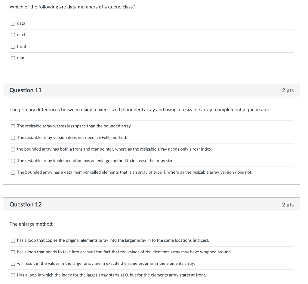 Solved Question 7 1 pts What is the primary disadvantage of | Chegg.com