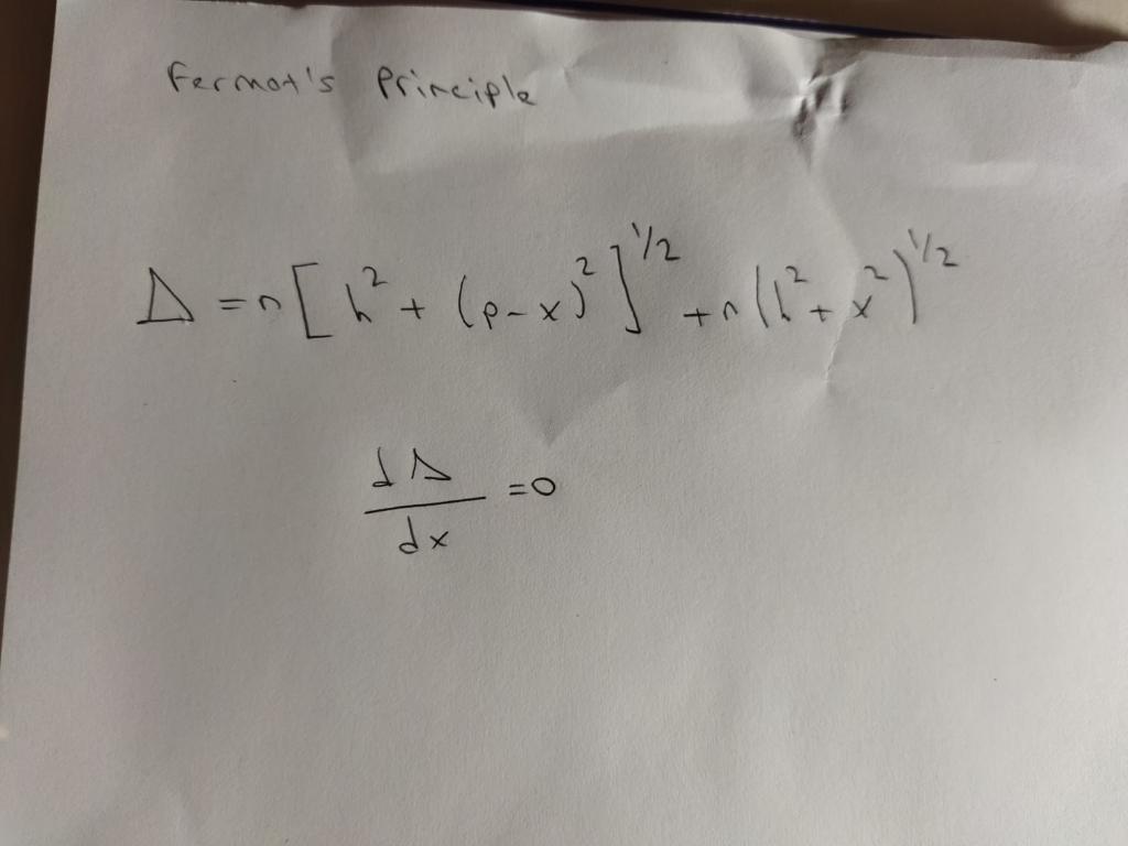 Solved fermot's Principle ) - An[[+ (e-x 1h all the ? 。 =O | Chegg.com
