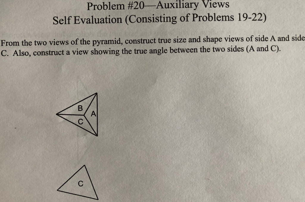 Problem 20 auxiliary views: from the two views of the | Chegg.com