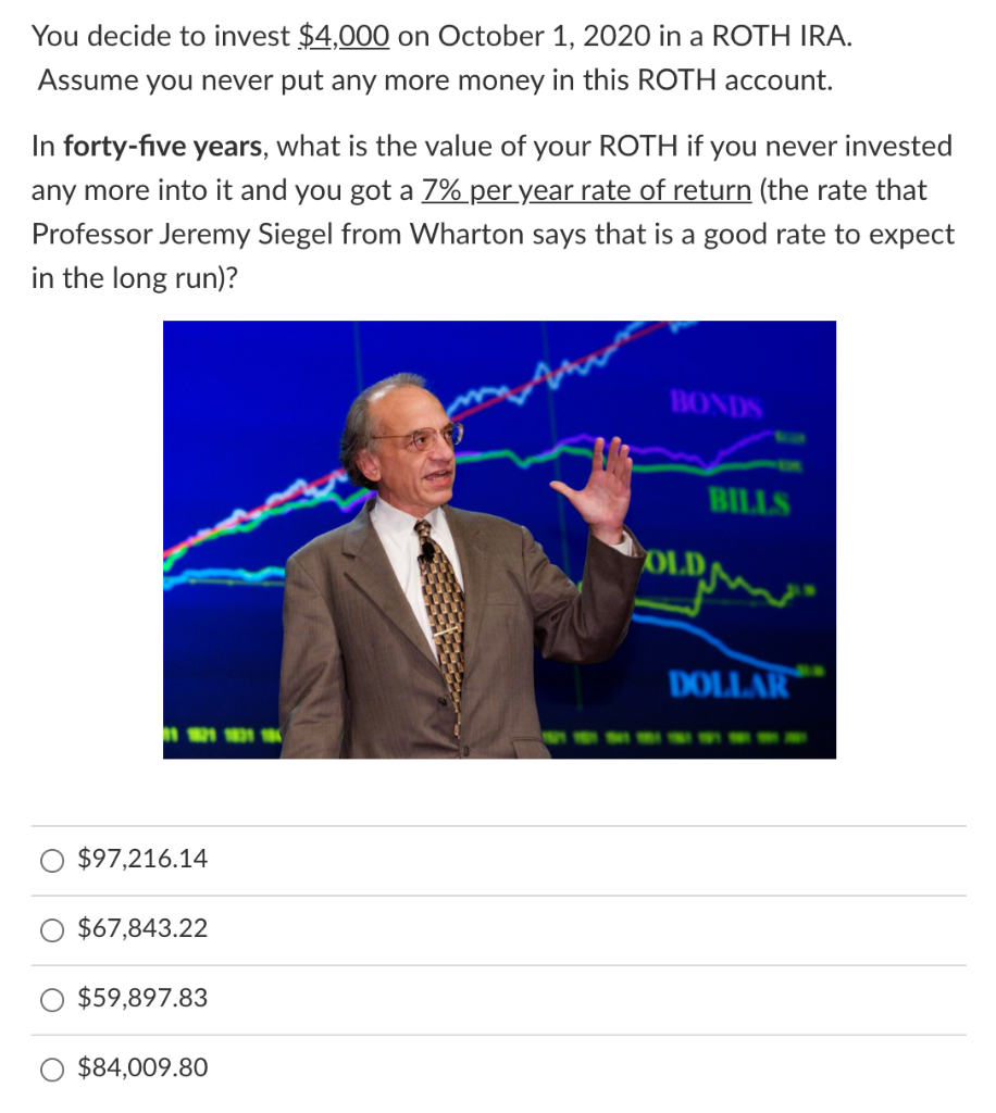 Solved At an interest rate of 7.5 percent interest, how long | Chegg.com