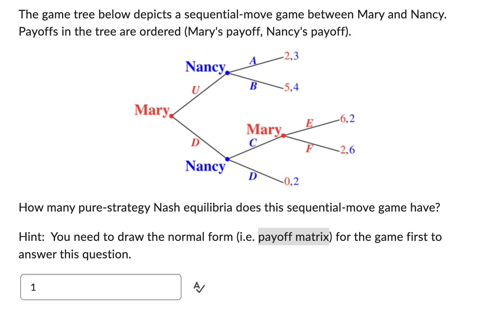 Solved The game tree below depicts a sequential-move game | Chegg.com