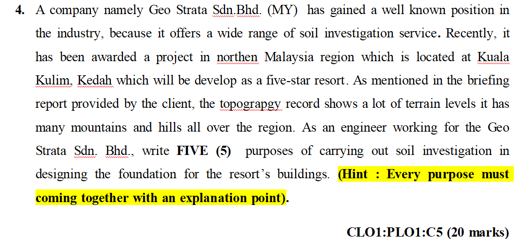 Solved 4. A company namely Geo Strata Sdn.Bhd. (MY) has | Chegg.com
