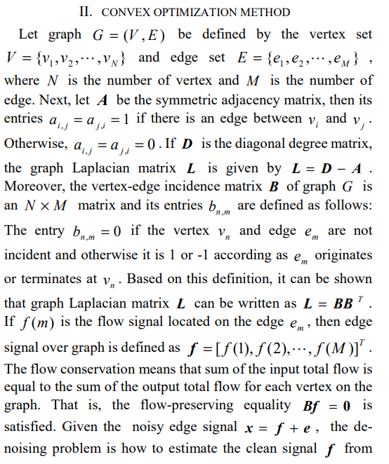 Solved II. CONVEX OPTIMIZATION METHOD Let graph G=(V,E) be | Chegg.com