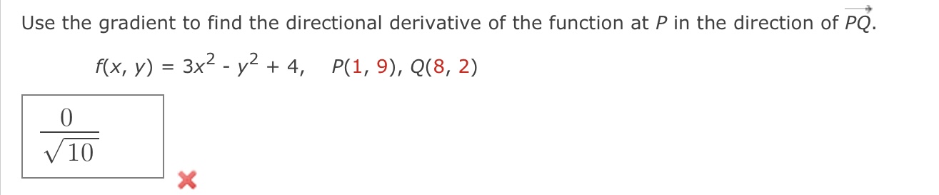 Solved Use the gradient to find the directional derivative | Chegg.com