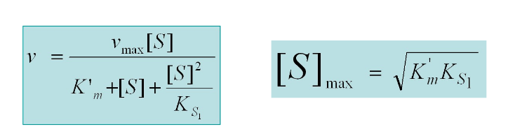 Solved Substrate Inhibition Derivation for [S] max The | Chegg.com