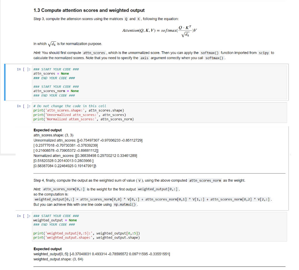 Just fill the parts where it says ## START YOUR CODE | Chegg.com