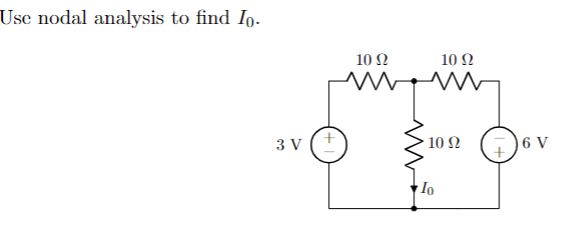 Solved Determine V2.Use nodal analysis to find I0.Write the | Chegg.com