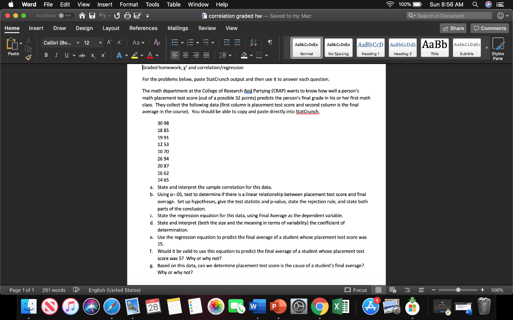 Solved E Word File Edit View Insert Format Tools Table | Chegg.com