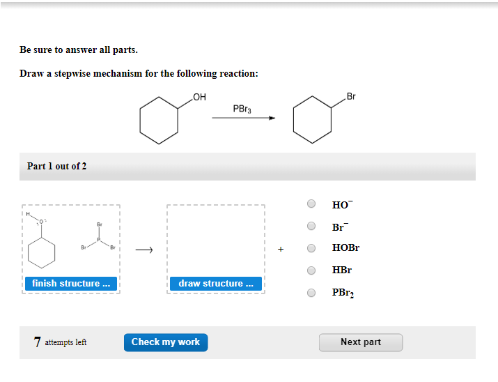 Solved Be sure to answer all parts. Draw a stepwise | Chegg.com
