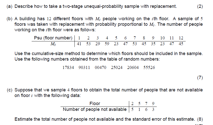 Solved (a) Describe how to take a two-stage | Chegg.com
