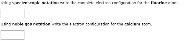 Solved Using spectroscopic notation write the complete | Chegg.com
