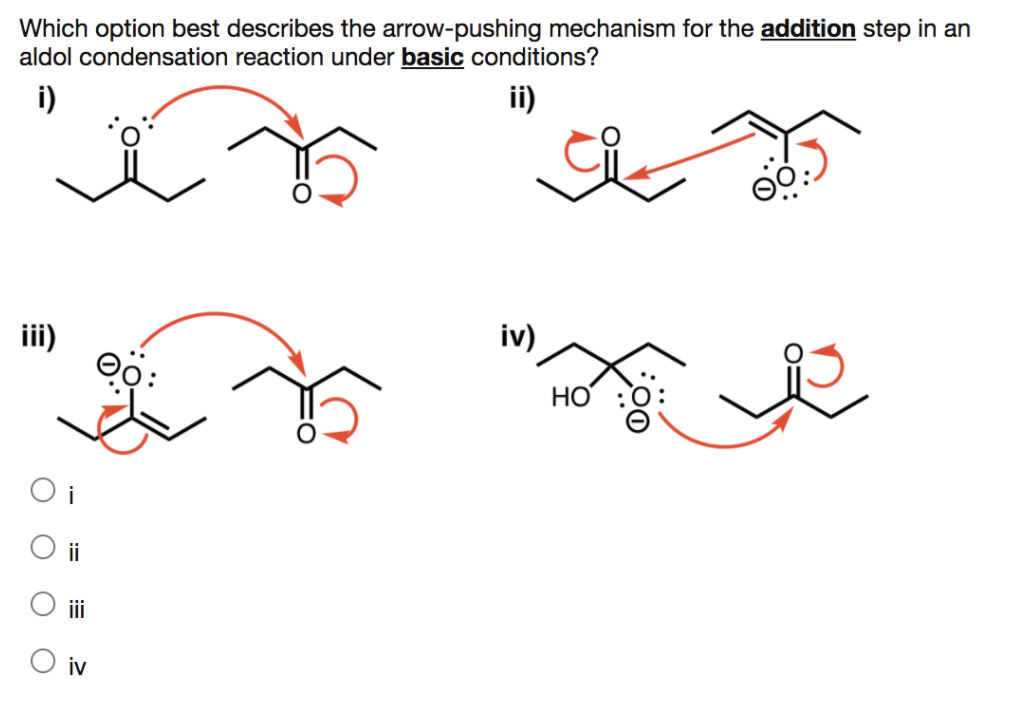 Solved Which option best describes the arrow-pushing | Chegg.com