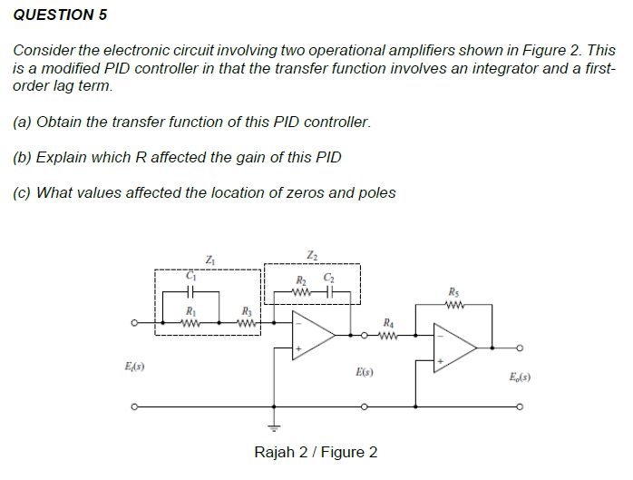 Solved Consider the electronic circuit involving two | Chegg.com