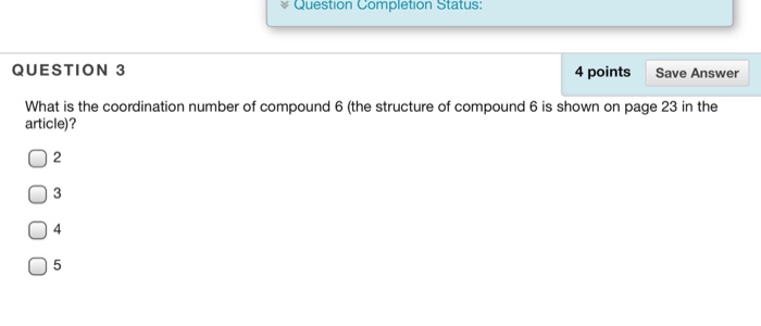 Solved Question Completion Status: QUESTION 3 4 points Save | Chegg.com