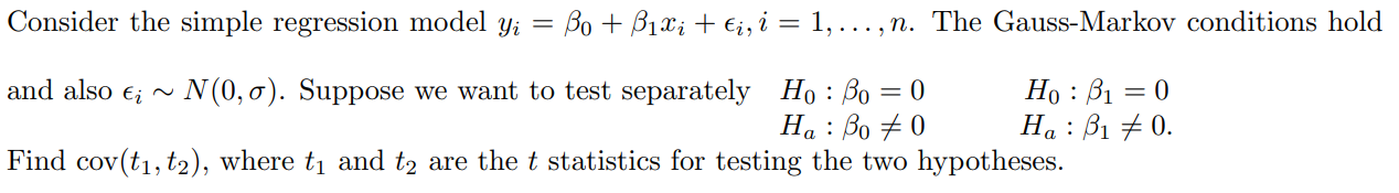 Solved Consider the simple regression model yi = Bo + Bixi | Chegg.com