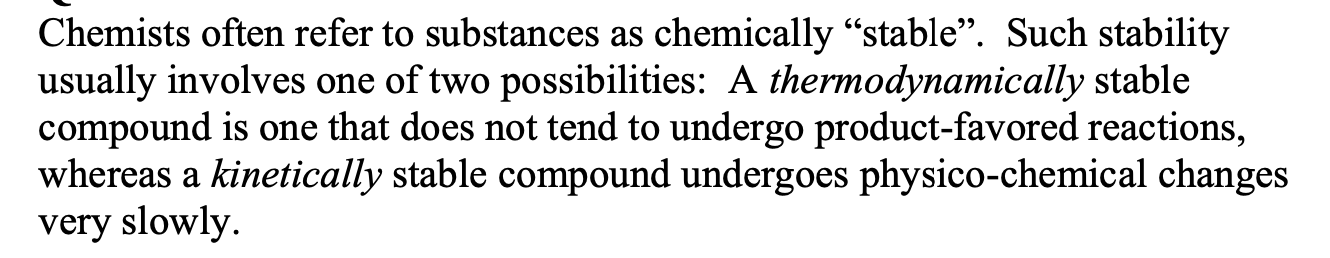 Solved Chemists often refer to substances as chemically | Chegg.com