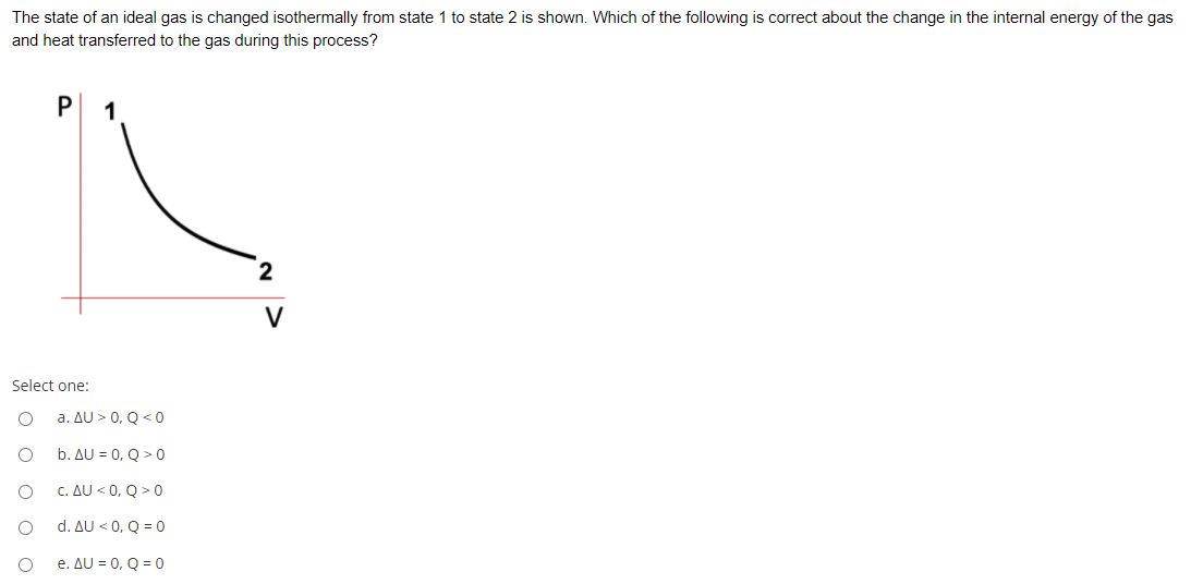 Solved The state of an ideal gas is changed isothermally | Chegg.com