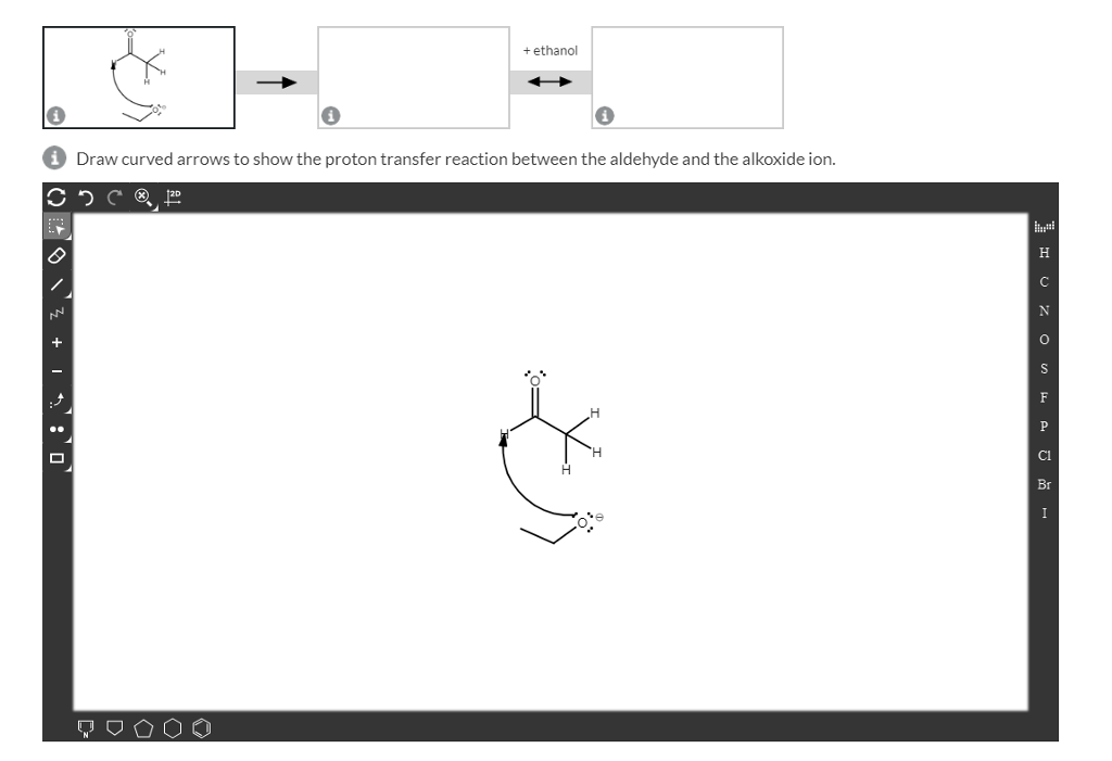 Solved A proton transfer reaction can occur when an aldehyde | Chegg.com