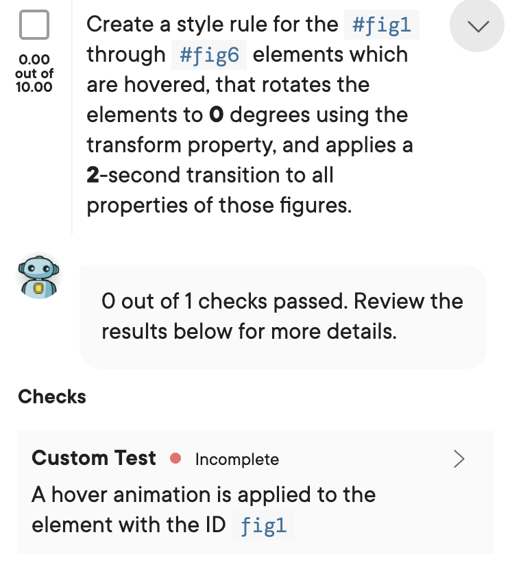 Solved Instructions Summary Transitions with the hover | Chegg.com