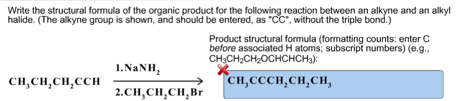 Solved Write the structural formula of the organic product | Chegg.com