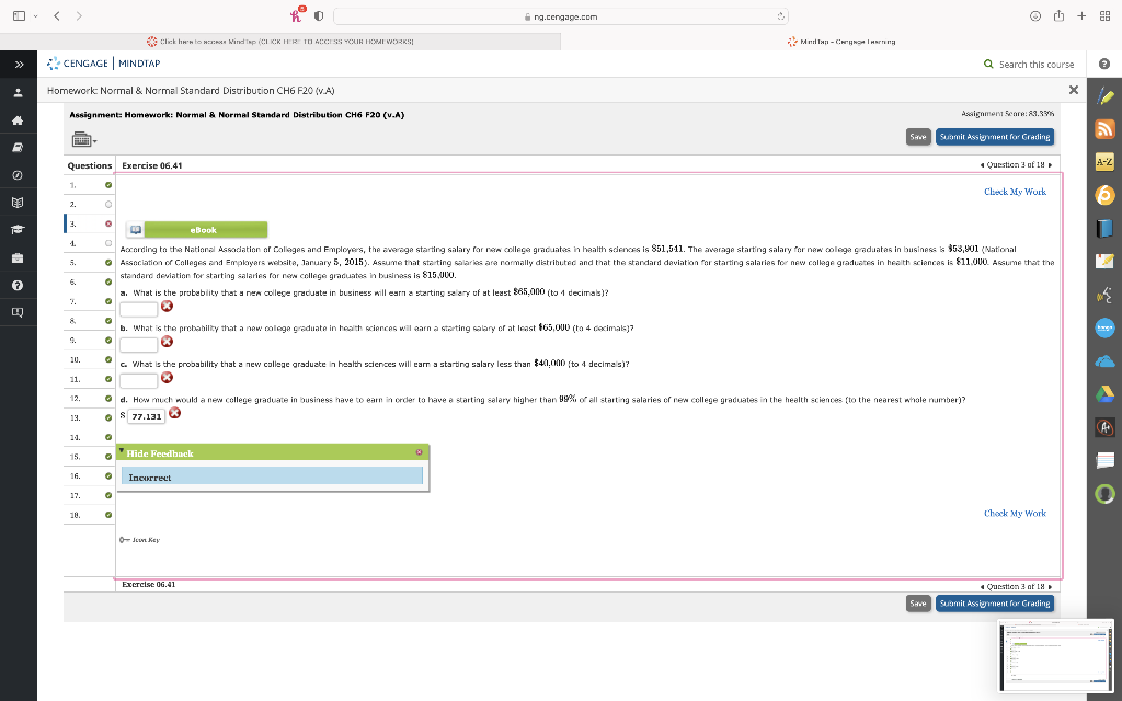 Solved Assignment: Homework: Normal \& Normal Standard | Chegg.com
