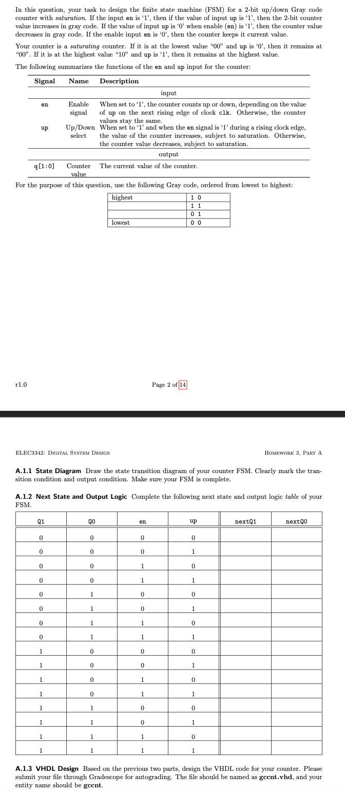 Solved In this question, your task to design the finite | Chegg.com