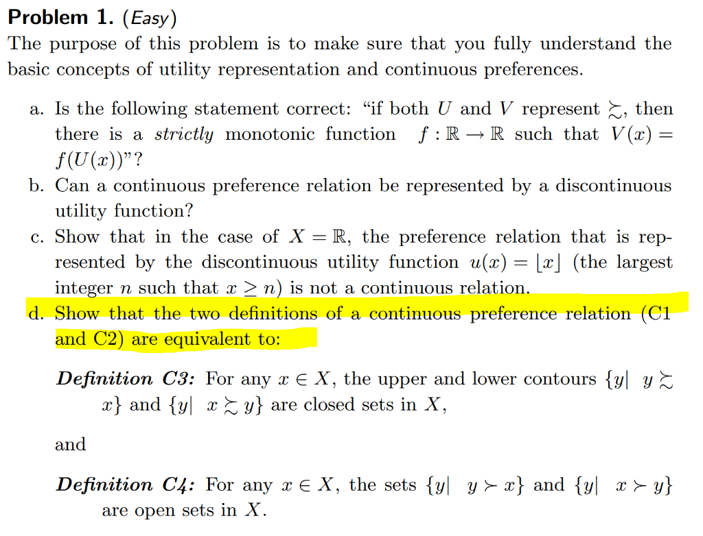 Problem 1. (Easy) The purpose of this problem is to | Chegg.com