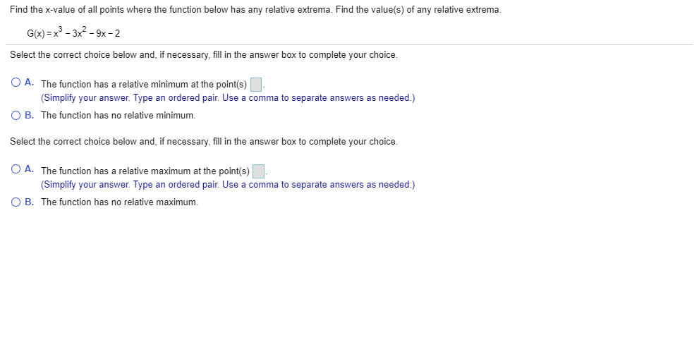 Solved Find the x-value of all points where the function | Chegg.com