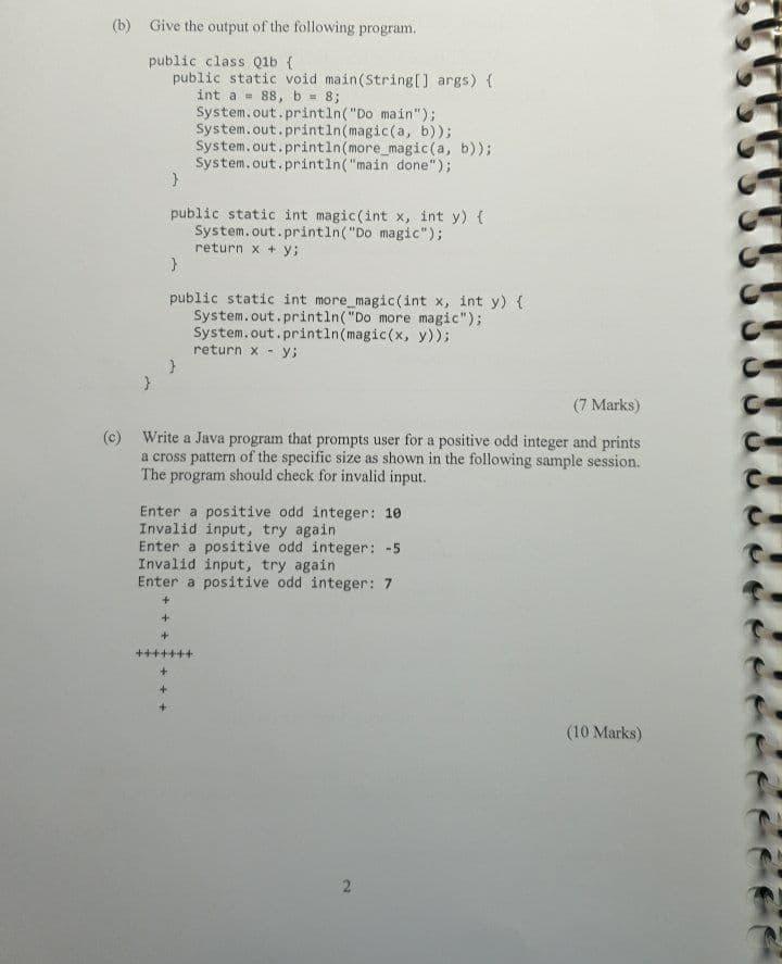 Solved 1. . (a) The following program fragment is supposed | Chegg.com