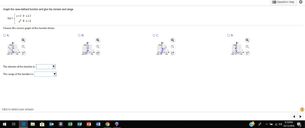 Solved Question Help Graph the case-defined function and | Chegg.com