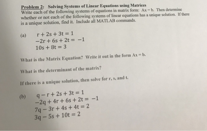 Solved Matlab Question All Parts And Matlab Commands Are 7729