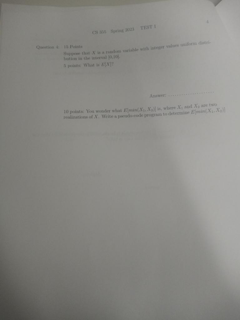 Solved Suppose that. X is a random variable with integer | Chegg.com