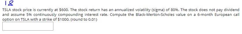 Solved Suppose you are long 100 contracts on AMZN 1-year | Chegg.com