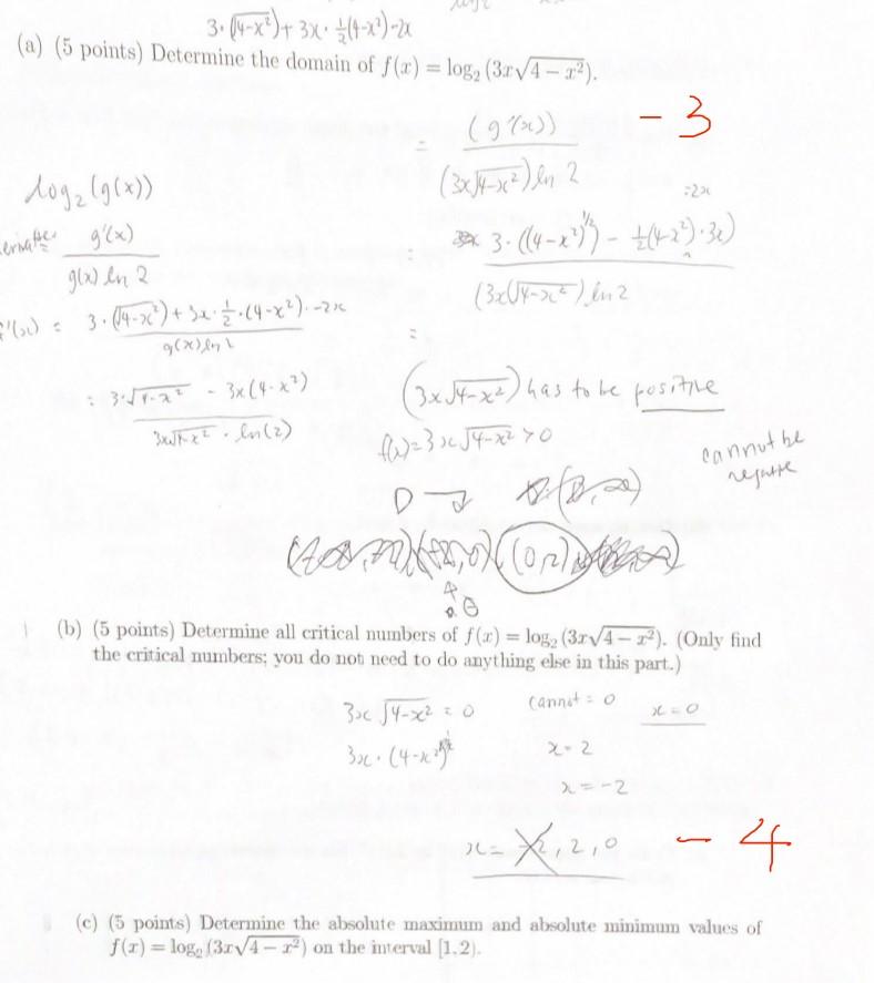 Solved 31 (4-x) + 3x 41-30) -24 (a) (5 points) Determine the | Chegg.com