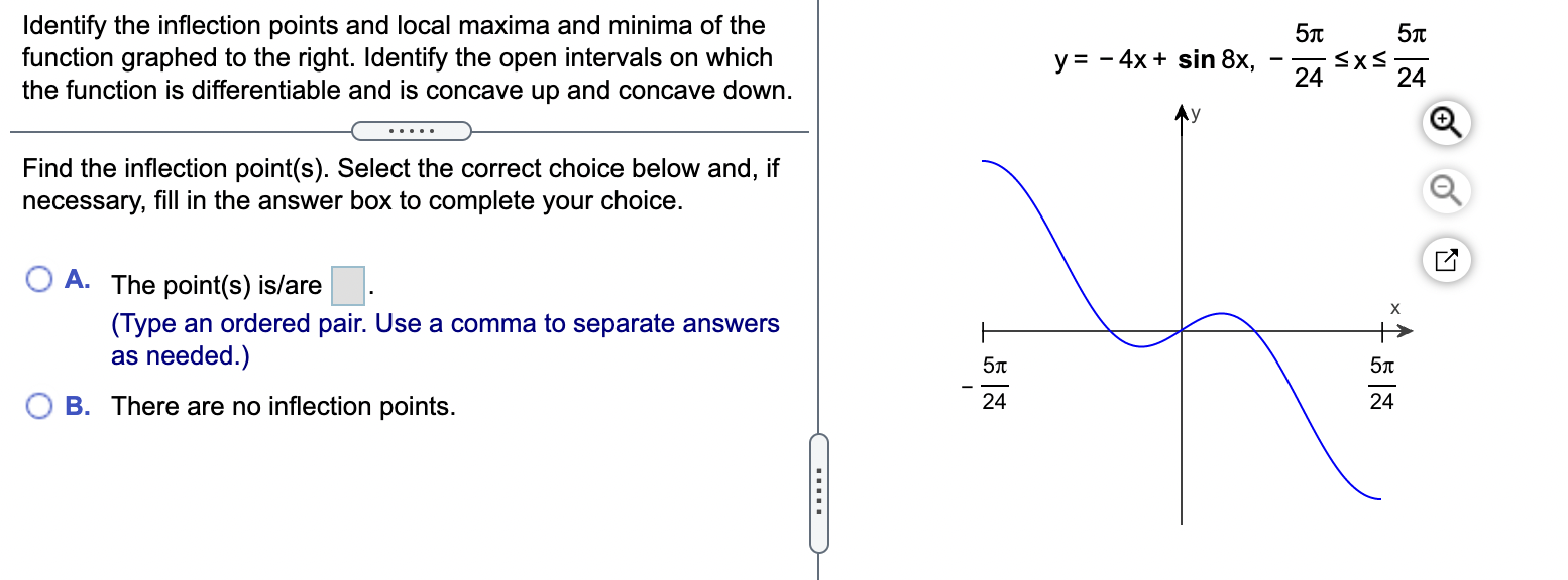 Solved 51 Identify the inflection points and local maxima | Chegg.com Solved 51 Identify the inflection points and local maxima | Chegg.com