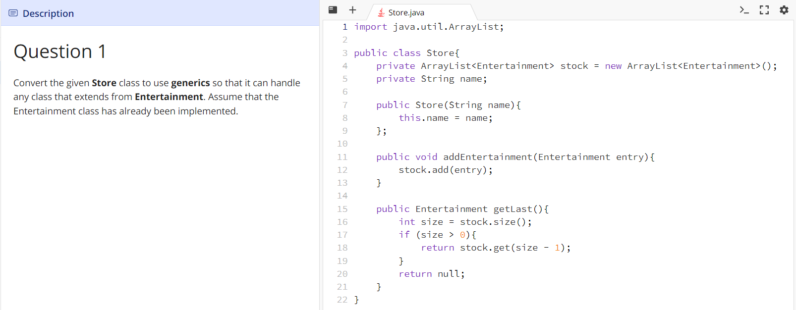 Solved e Description Question 1 4 Convert the given Store | Chegg.com