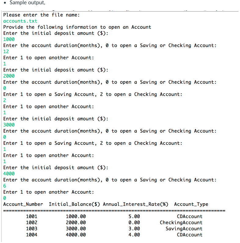 Solved In this assignment, we will get the user's inputs to | Chegg.com