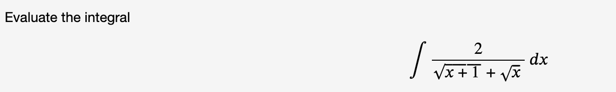 Solved Evaluate the integral∫﻿﻿2x+12+x2dx | Chegg.com