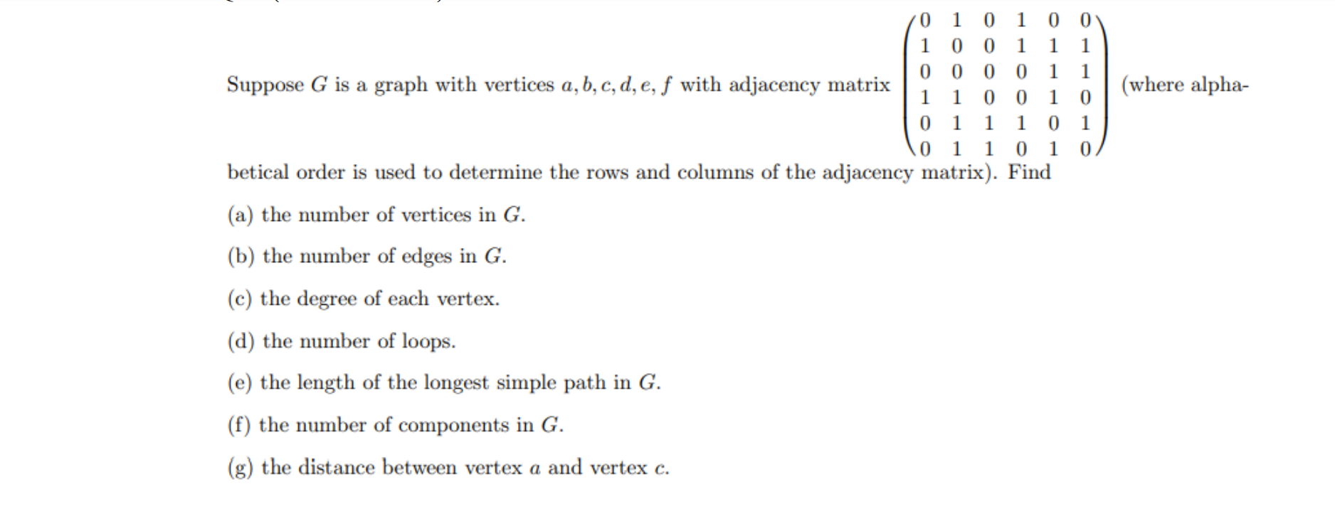 [Solved]: solve with details please Suppose G is a graph wi